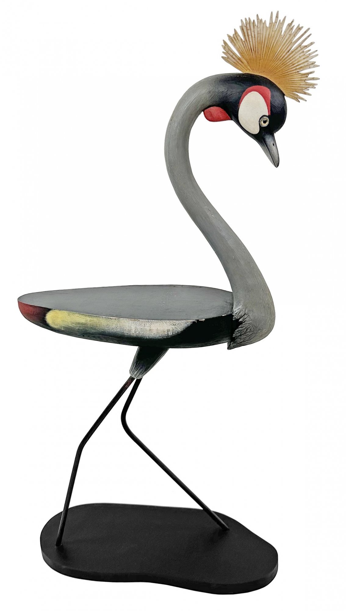 Grey crowned crane table 95cm купить в Санкт-петербурге | Artflox.ru